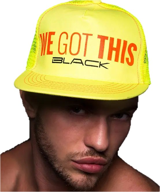 Andrew Christian cap "we got this black"