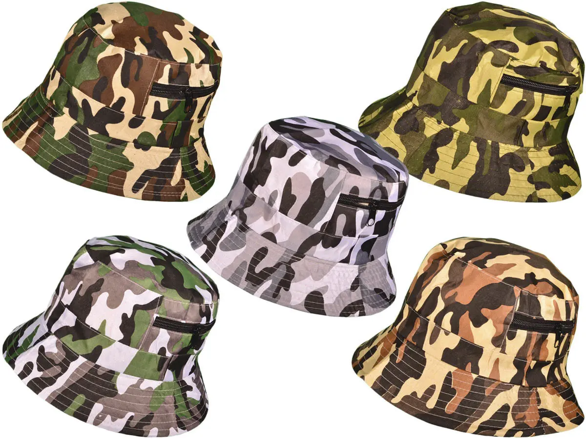 Camouflage bøllehat