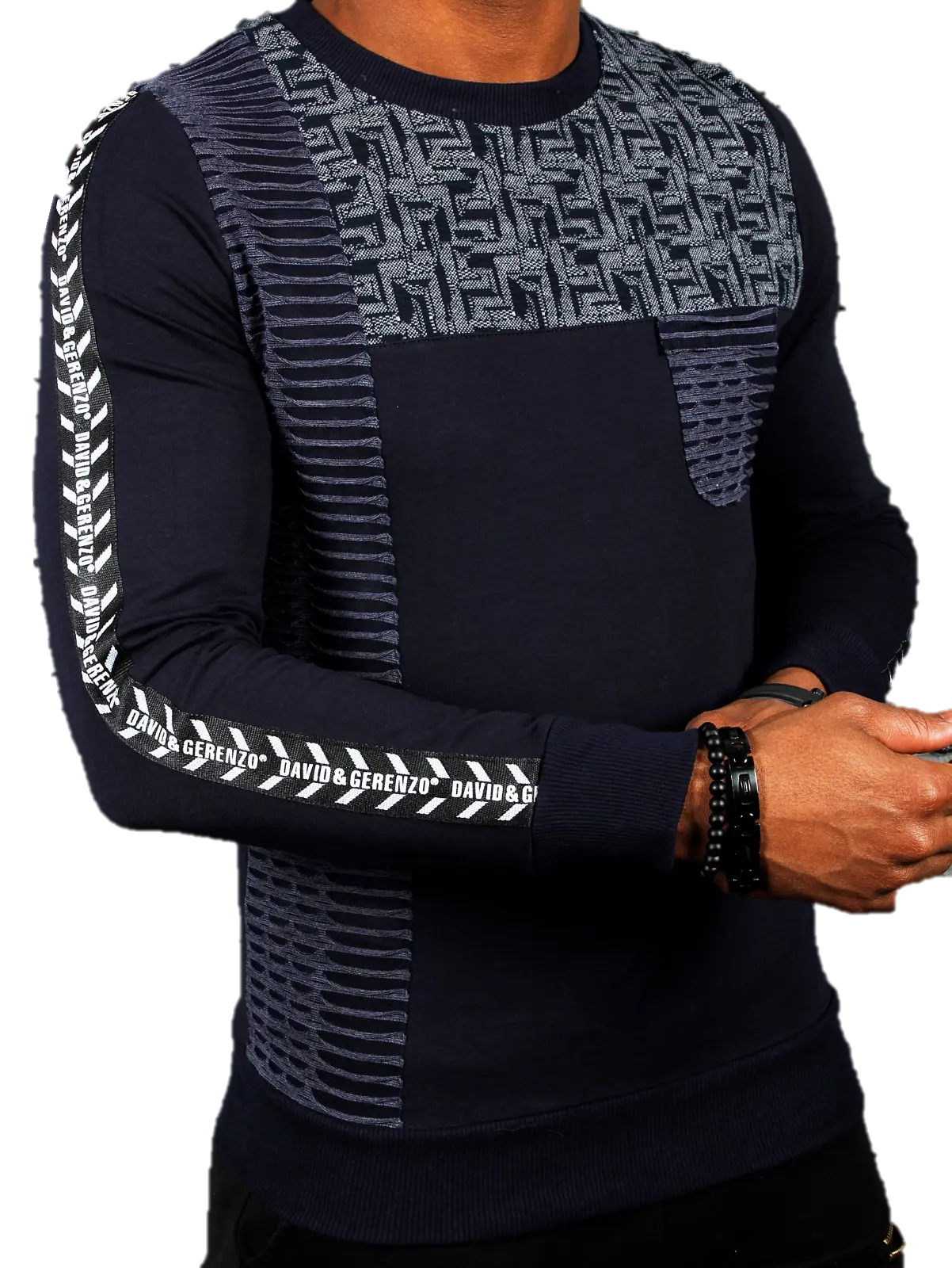 David & Gerenzo sweatshirt mørkeblå